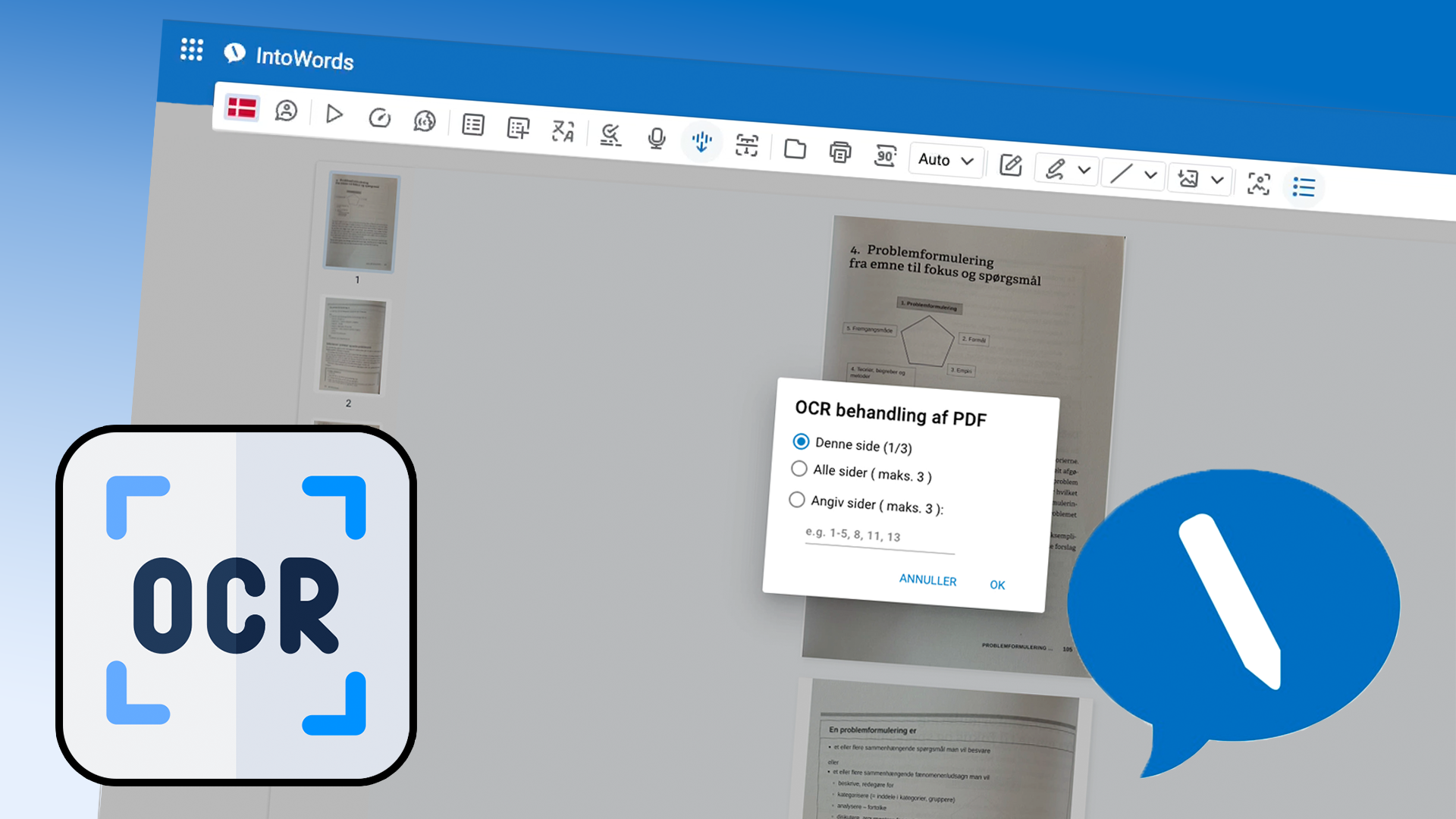 Hjælp til OCR-behandling - Ordlab