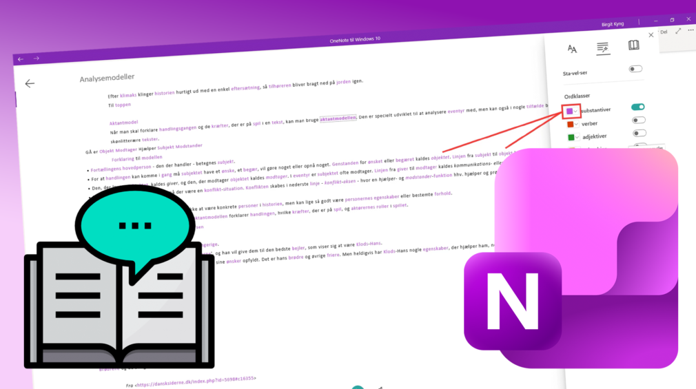 OneNote Windows 10 - Forenklet læser - Ordlab