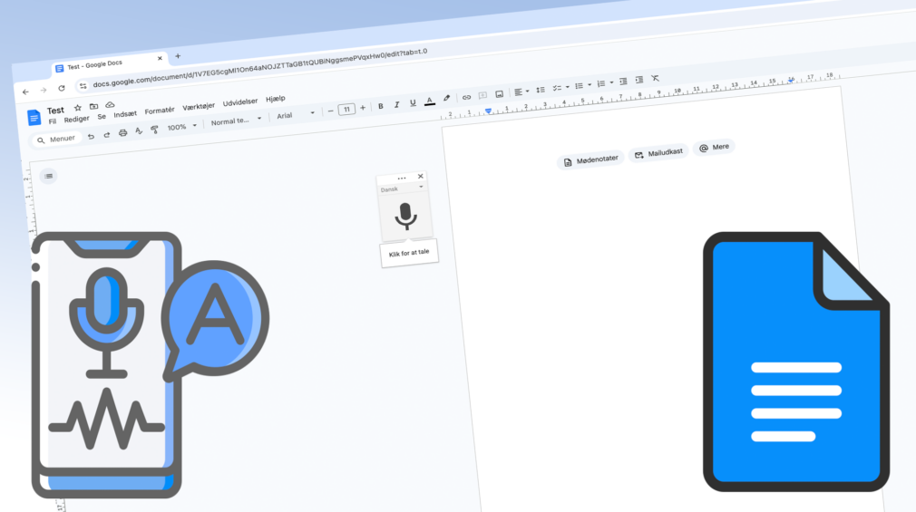 Google Docs - Tale til tekst - Ordlab