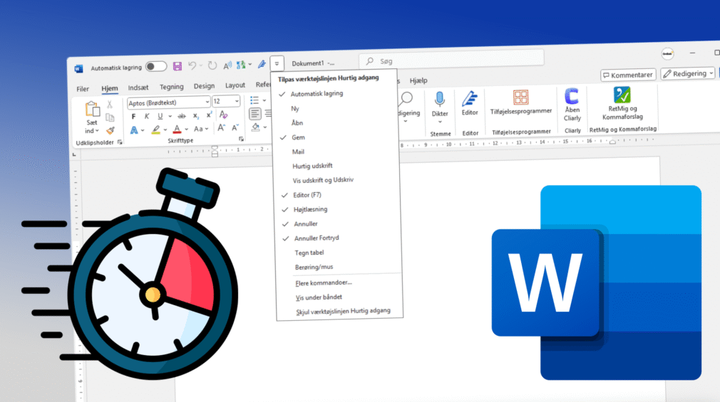 Word Windows - Hurtig adgang - Ordlab