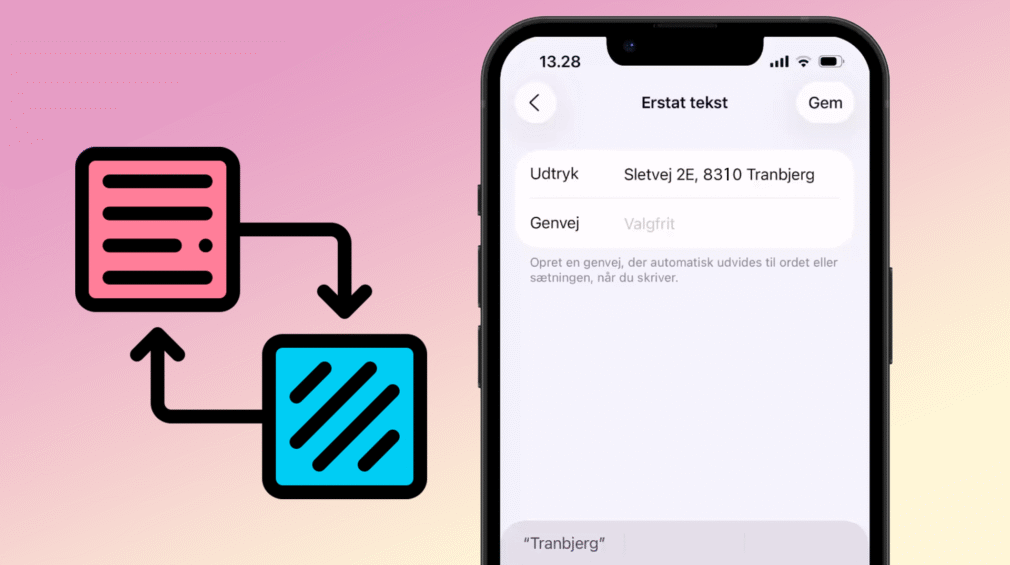 iOS - Opret egne genveje til ordforslag - Ordlab